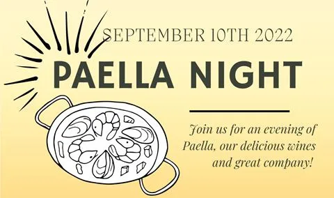 Attend Paella Night by registering on CellarPass
