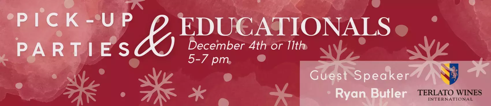 Attend Pick up Party Educational! by registering on CellarPass
