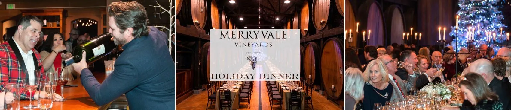Buy Tickets | MERRYVALE ANNUAL HOLIDAY DINNER by registering on CellarPass