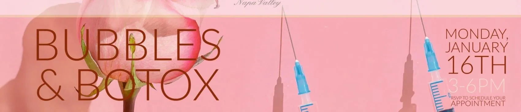 Attend Bubbles & Botox by registering on CellarPass